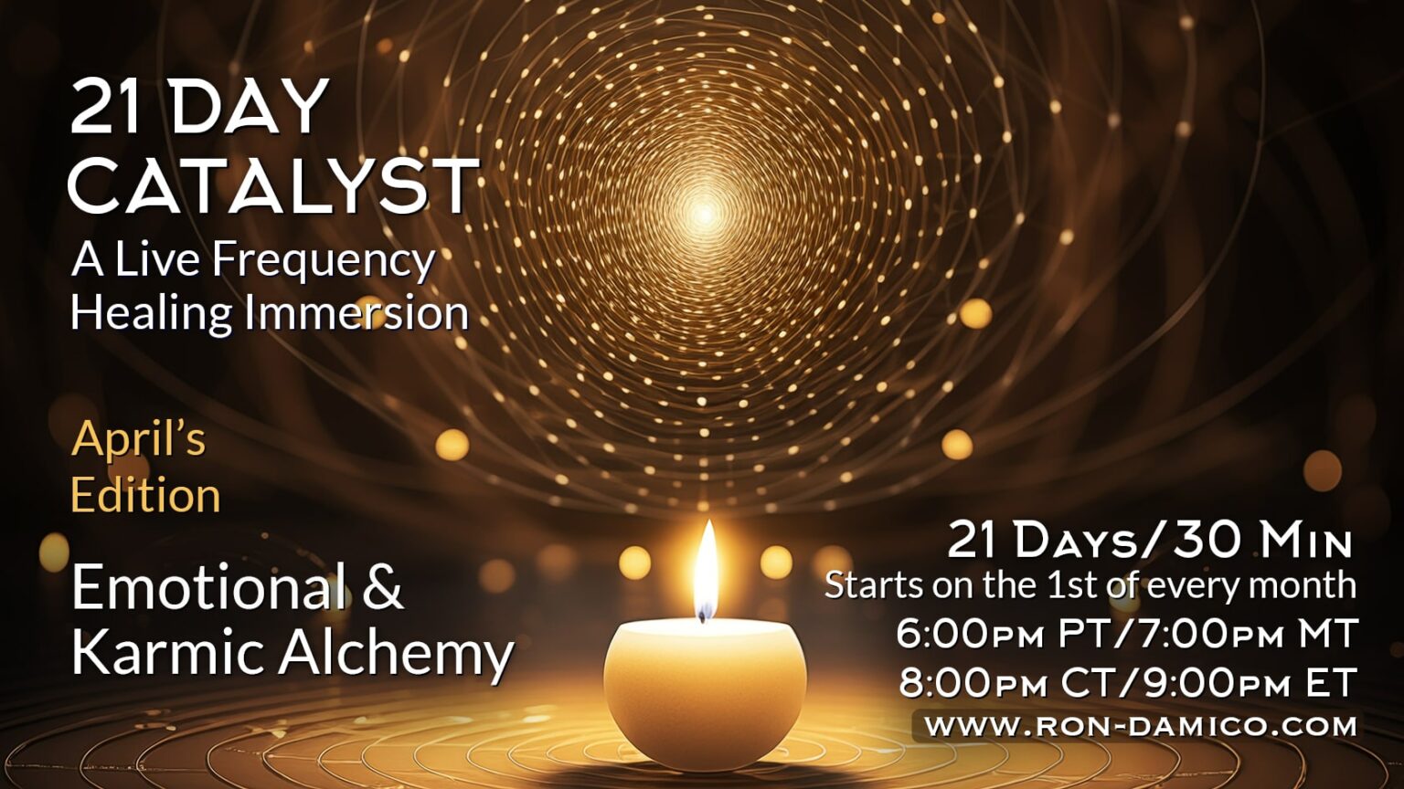 April 21 Day Catalyst: Emotional & Karmic Alchemy | Ron Damico